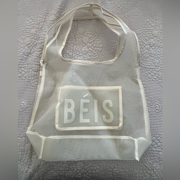 BEIS | Bags | Beis The Toke Tote Bag In Beige | Poshmark
